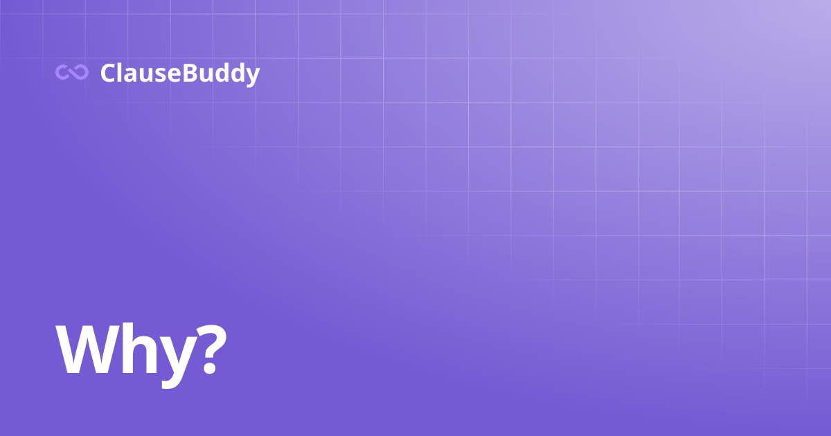 Why? | Quality Library | ClauseBuddy