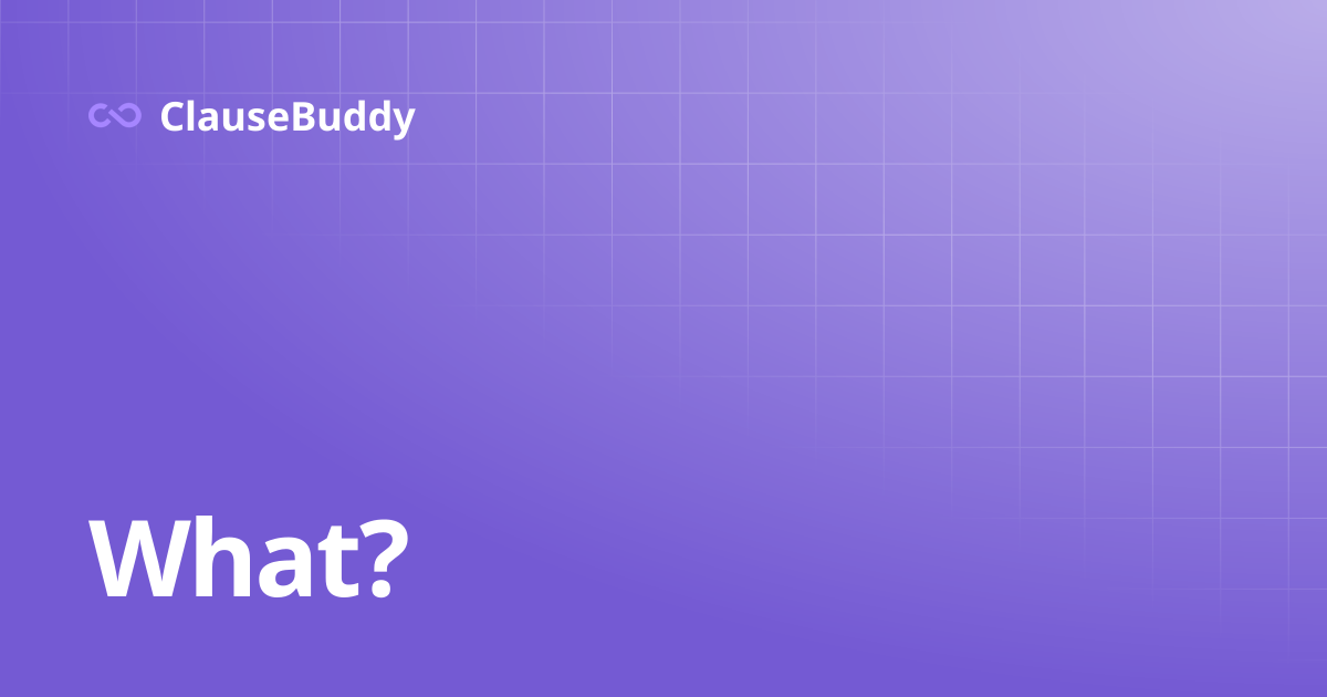 What Samples Hunt ClauseBuddy