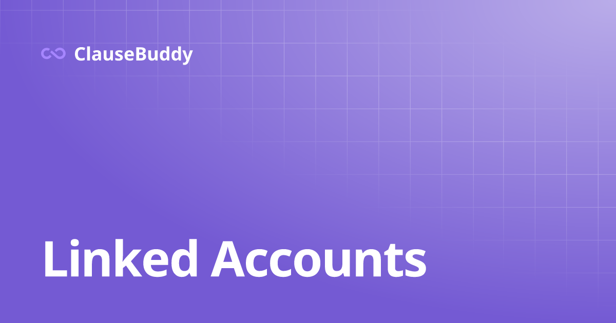 Linked Accounts | ClauseBuddy Linked Accounts | ClauseBuddy
